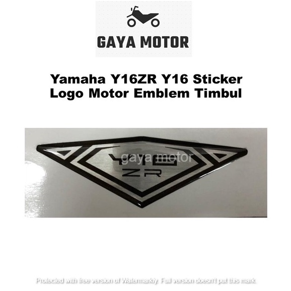 Yamaha Y16ZR Y16 Sticker Logo Motor Emblem Timbul | Shopee Malaysia
