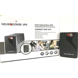 NEUROPOWER 800VA Compact 800-3UK Line Interactive UPS Comprehensive Power Backup Battery Build ...