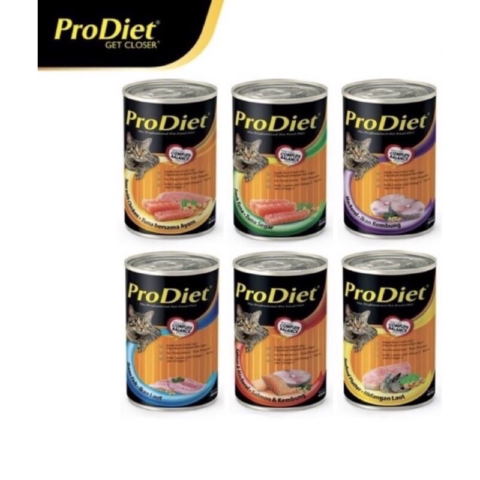 PRODIET 400G CAN FOOD (TUNA/OCEAN FISH/MACKERAL/SEAFOOD/SALMON ...