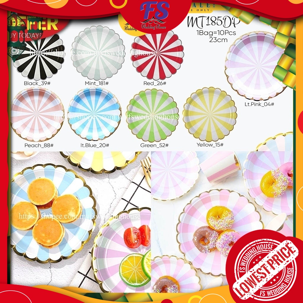 PINGGAN PARTY/PINGGAN KERTAS/PINGGAN KERTAS BERCORAK/DECORATION PARTY ...