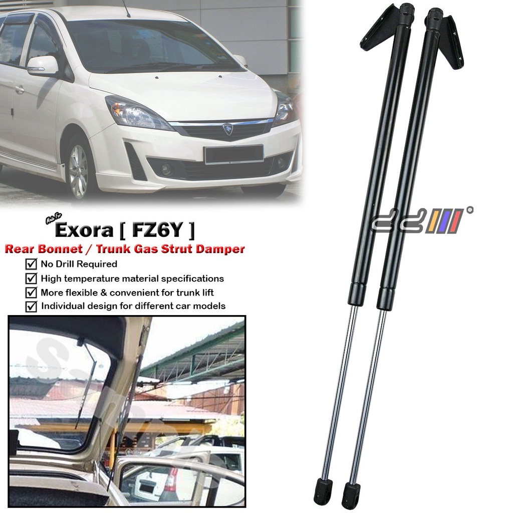 (2pcs/2 Batang) Rear Bonnet Damper Gas Spring For Proton Exora Rear ...