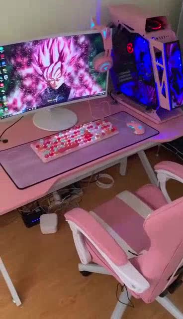 Pink Gaming Table for Girls Lady's Computer Desk Girl Study Table ...