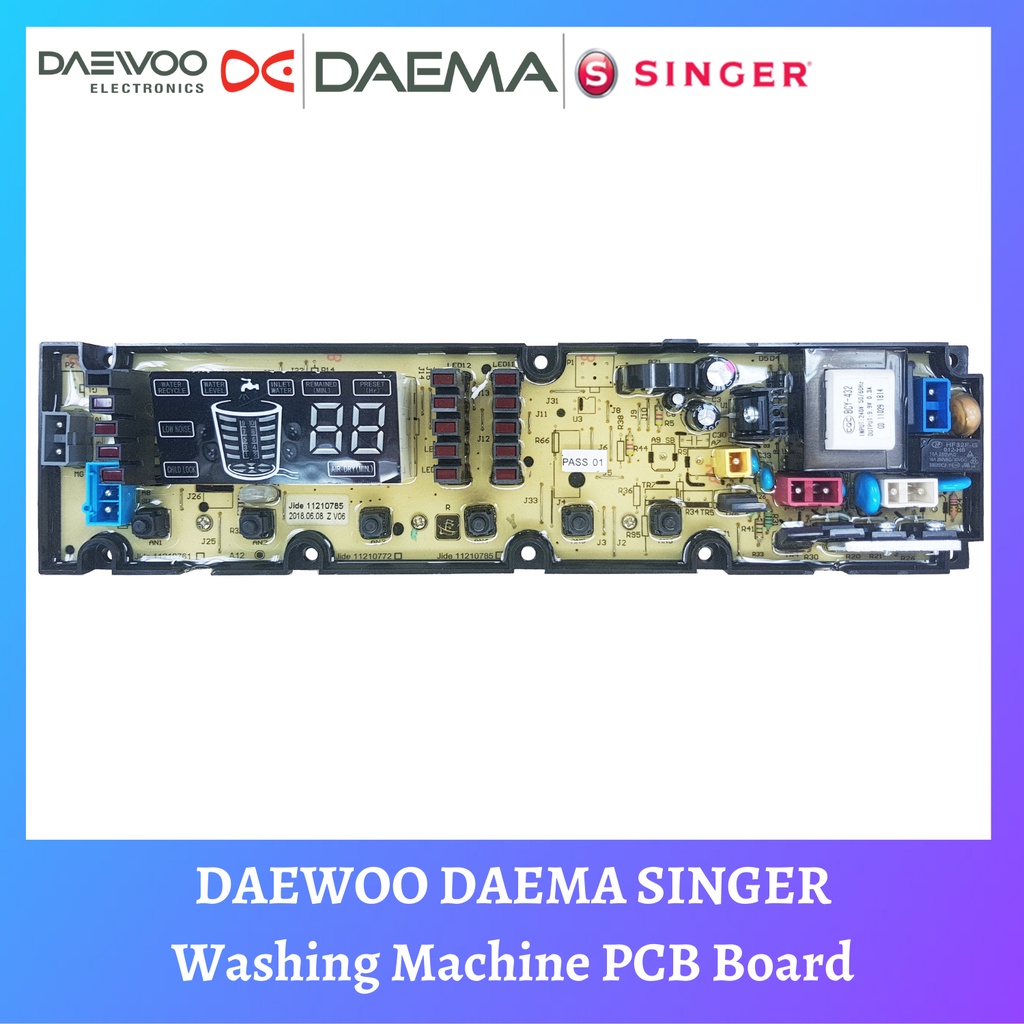 SINGER DAEWOO DAEMA Washing Machine PCB Board / Papan PCB Mesin Basuh DWF-A1088 DWF-A1199JD ...
