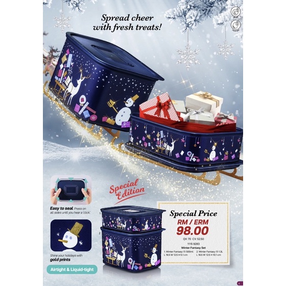 Tupperware Winter Fantasy Sets (2pcs) | Shopee Malaysia
