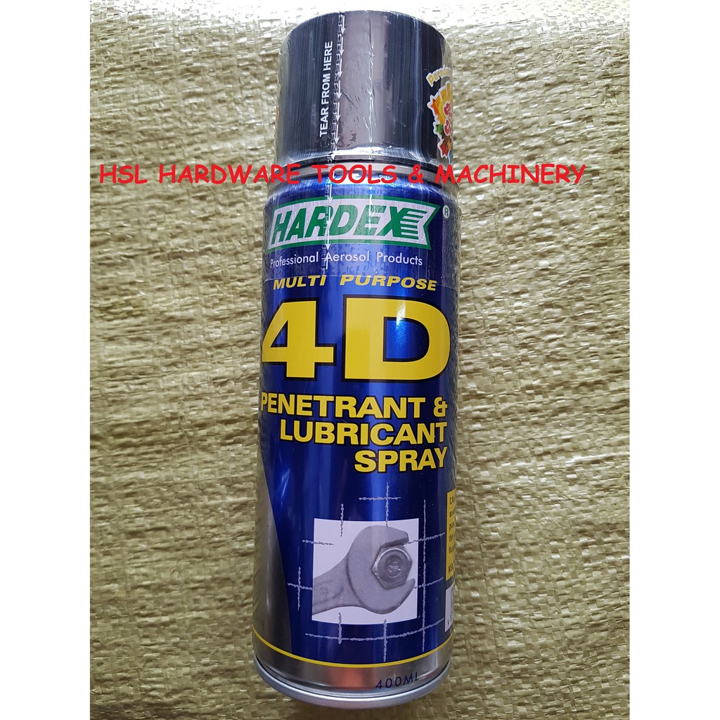 HARDEX 4D PENETRANT & LUBRICANT SPRAY 400ML | Shopee Malaysia