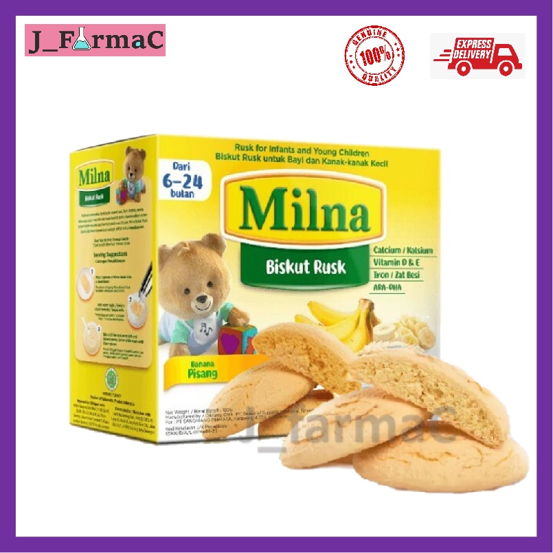 Milna Biskut Rusk Banana 130g | Shopee Malaysia