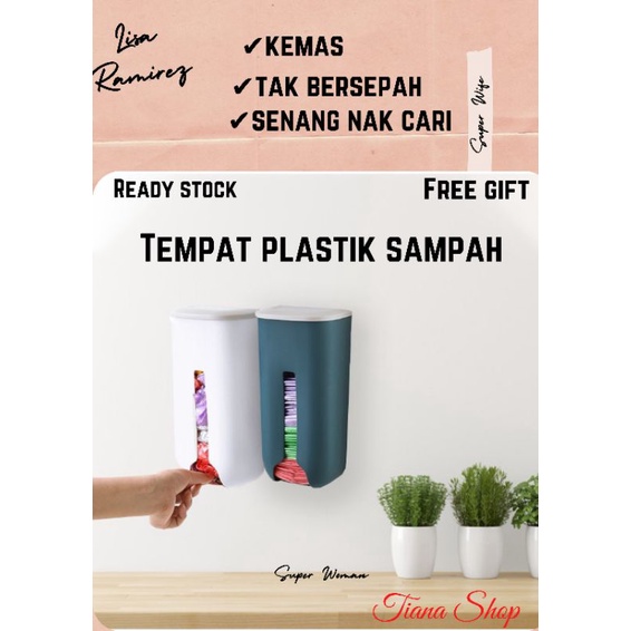 Tempat Plastik Sampah/Garbage Bag/Storage Box/Tempat Plastik Sampah Tak ...