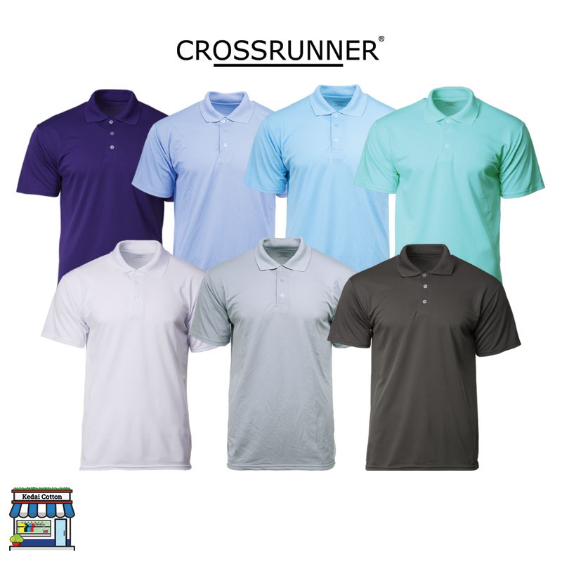 CROSSRUNNER 7200 PERFORMANCE DRY PIQUE COLLAR T SHIRT | Shopee Malaysia