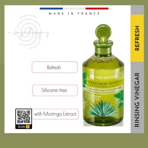 Yves Rocher REFRESH all Hair Types Hair Vinegar Rinsing Vinegar with ...