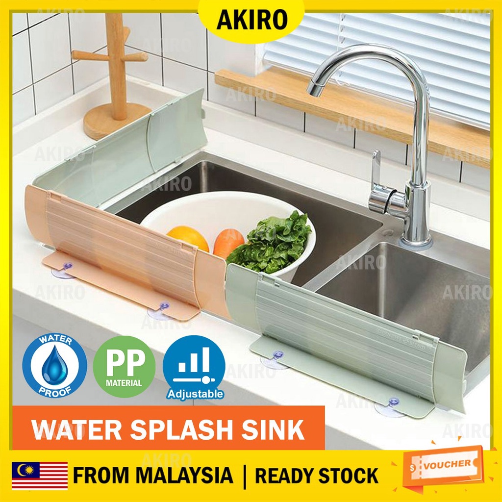 AKIRO Splash Guard Water Sink Flap Block Kitchen Water Barrier ...