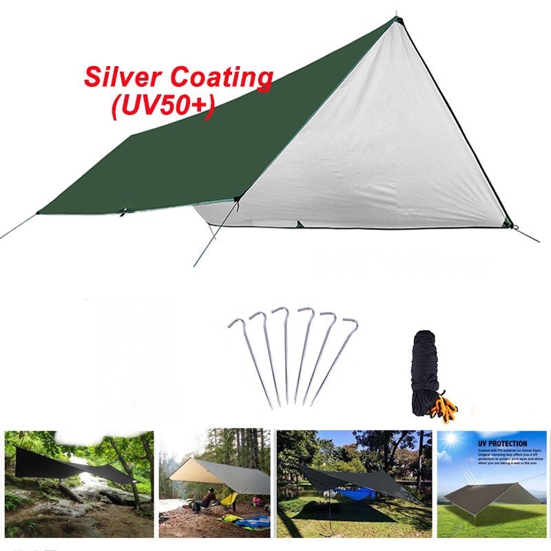 [ READY STOCK MALAYSIA ] FLYSHEET, Fly sheet Tent 3m x 5 5m & 3m x 3m ...