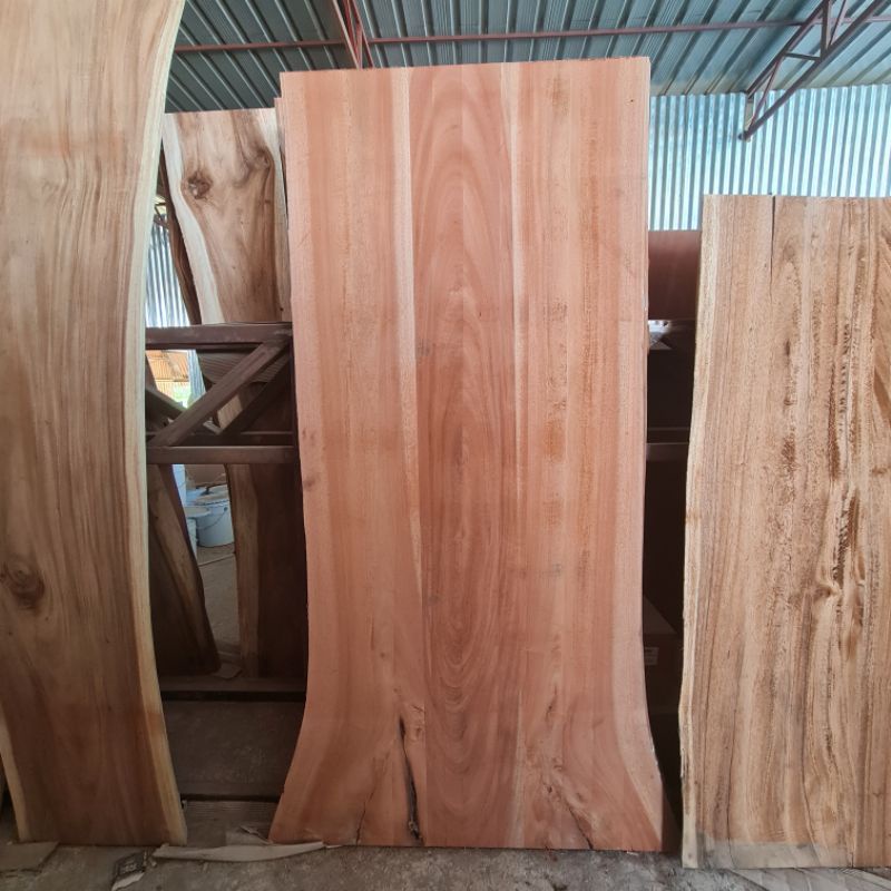 MEJA MAKAN KAYU BALAK DINING TABLE WOOD SLAB | Shopee Malaysia