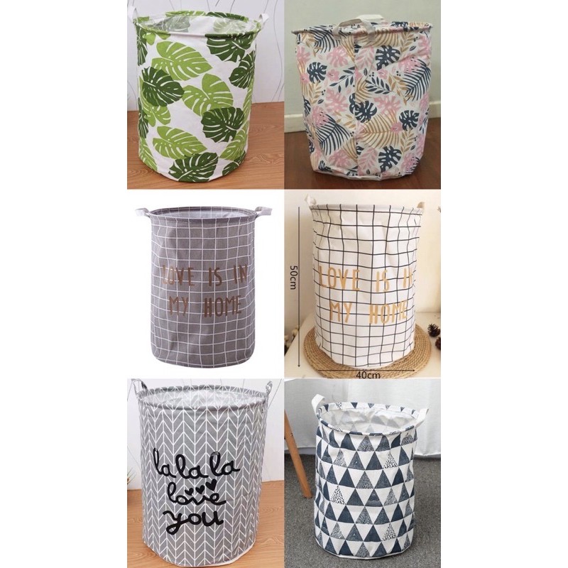 BIG SIZE 60L 40cm x 50cm Laundry Basket Ready Stock Large Capacity ...