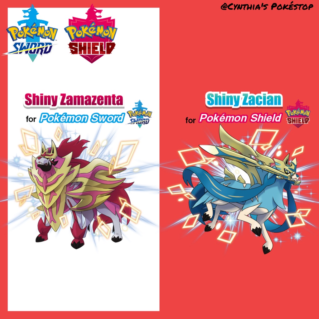 Pokemon Sword & Shield - Shiny Event Zacian & Zamazenta | Shopee Malaysia
