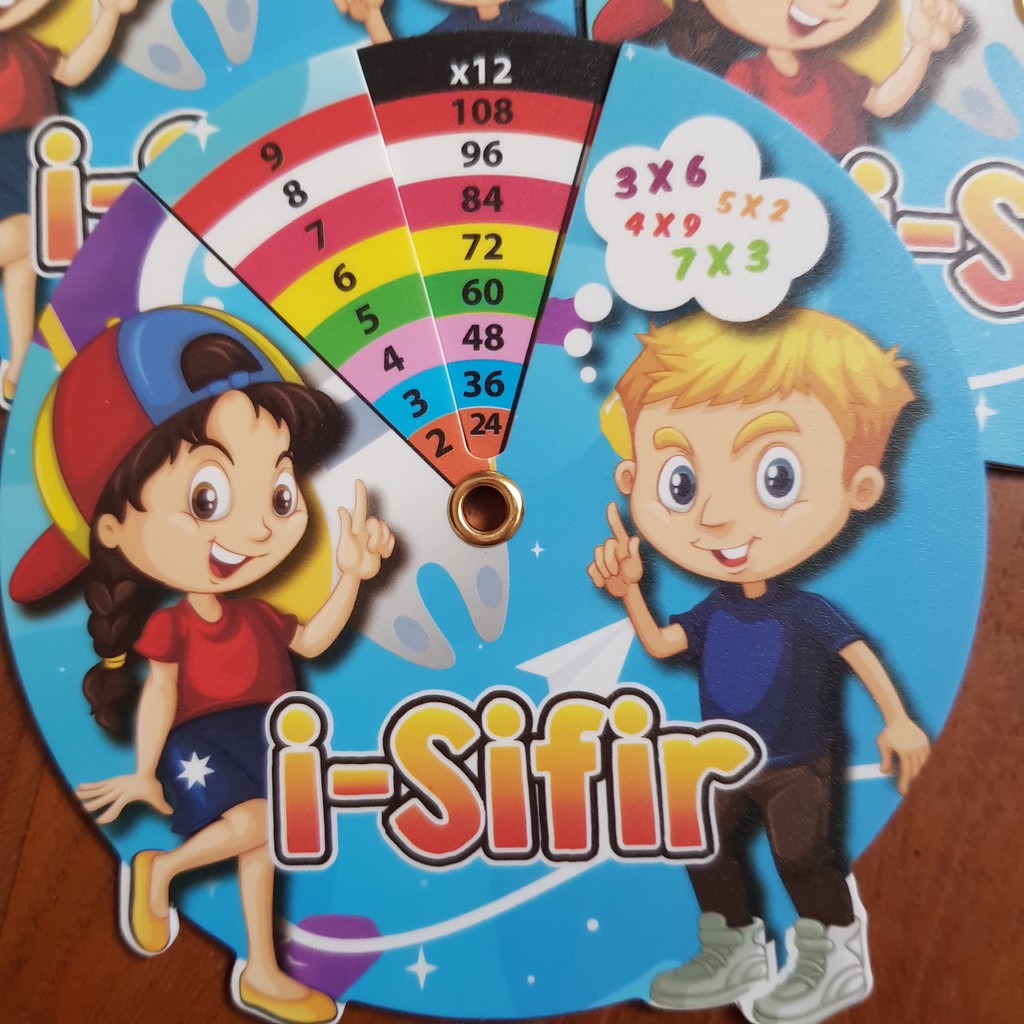 Multiplication Table for Students / Sifir Bulat yang Berputar | Shopee ...