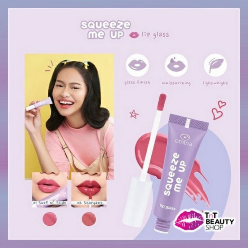 Emina Square Me Up Lip Glass | Emina ORIGINAL Lipgloss | Shopee Malaysia