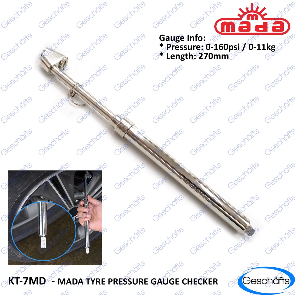 Mada Air Pressure Gauge Checker (10-160 PSI) | Shopee Malaysia