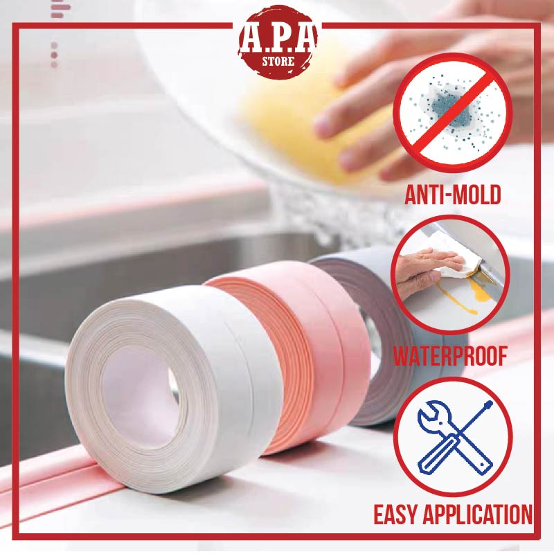 APA Toilet Kitchen Waterproof Tape Decoration Corner Sticker Sink ...