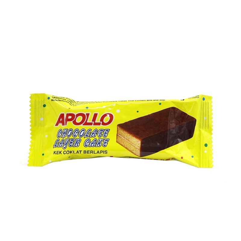 APOLLO Chocolate Layer Cake 18g | Jajan Legend | RM1 x 3piece | Shopee ...