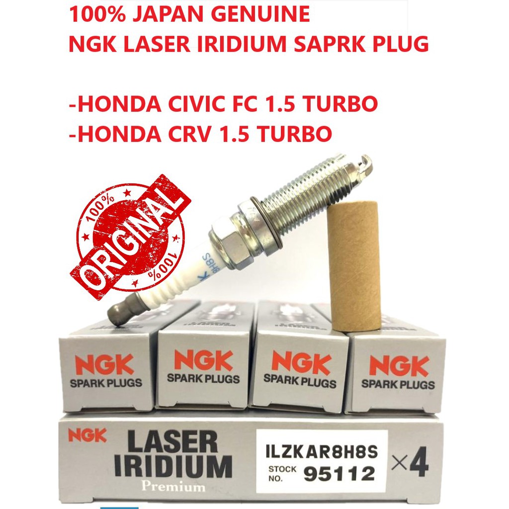 ILZKAR8H8S NGK LASER IRIDIUM SPARK PLUG #95112 (4PCS) | Shopee Malaysia