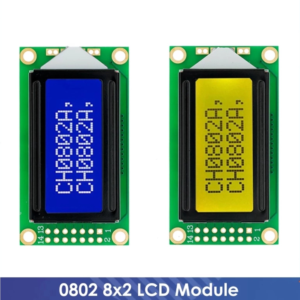 Arduino 0802A LCD Screen Display Module - Green / Blue Screen | Shopee Malaysia