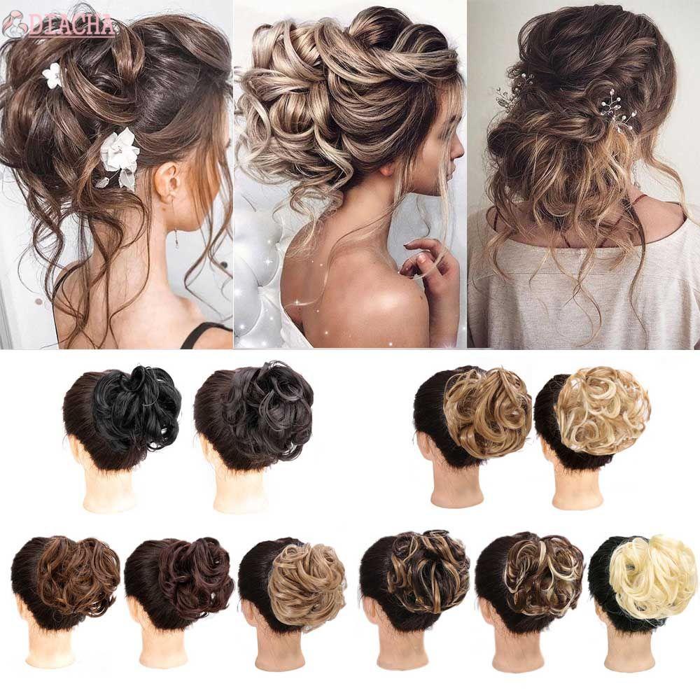 DIACHA Fashion Synthetic Hair Clips Scrunchies Hair Band Synthetic Hair ...