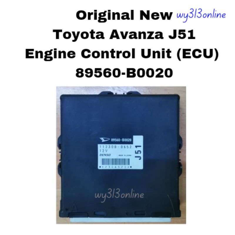 Original New Toyota Avanza J51 Engine Control Unit ECU 89560-B0020 ...