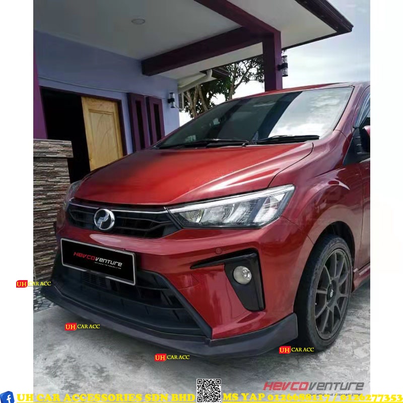 Perodua bezza facelift 2020 2021 2022 pu front lip lips diffuser skirt ...