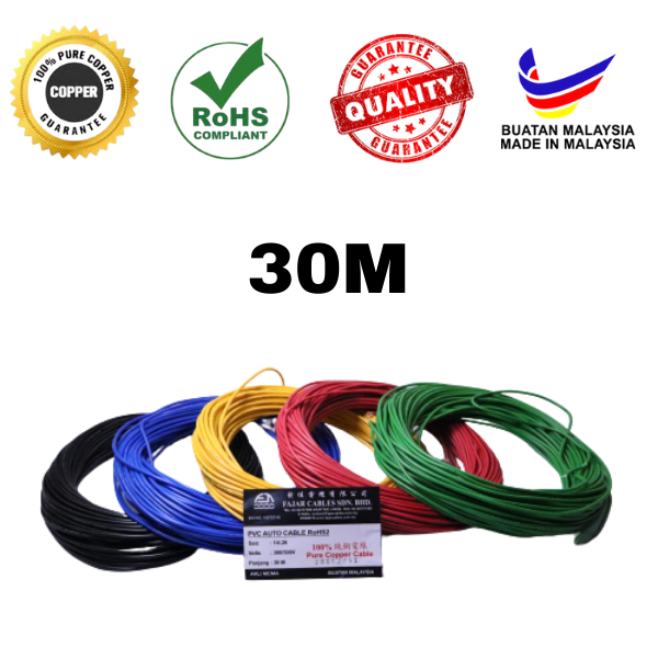FAJAR 14/026, 28/026, 35/026, 44/026 Single Layer Automotive Auto Cable ...