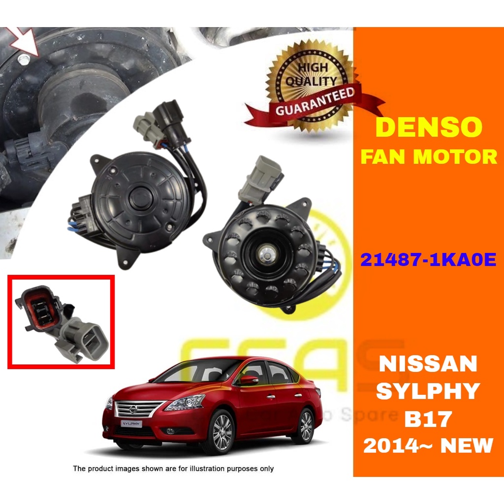 Nissan Sylphy B17 2014~ New Radiator Fan Motor 21487-1KA0E High Quality ...