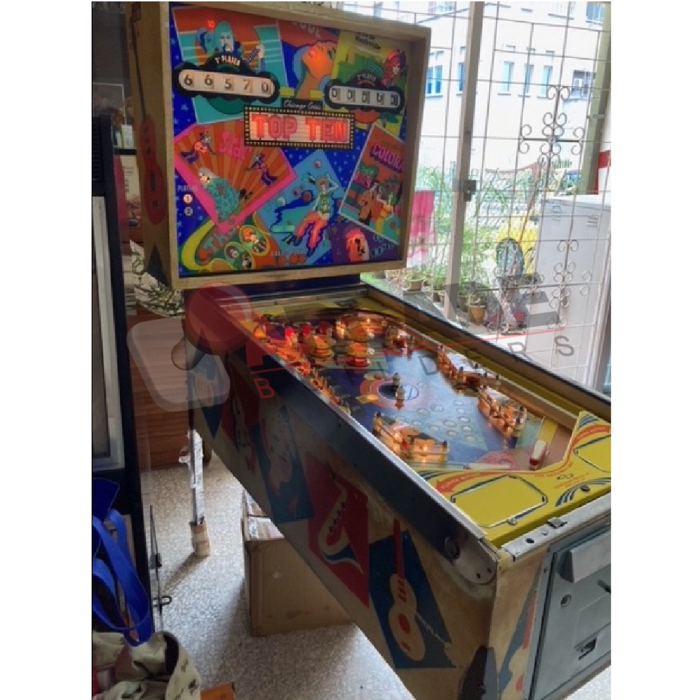 Top Ten Music Theme Mechanical Pinball Machine (Refurbished) | Shopee ...