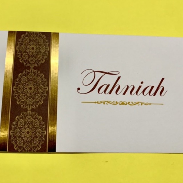 [10 PCS TAHNIAH WITH GOLD STRIP HANDMADE ENVELOPE] Sampul Duit Sampul ...