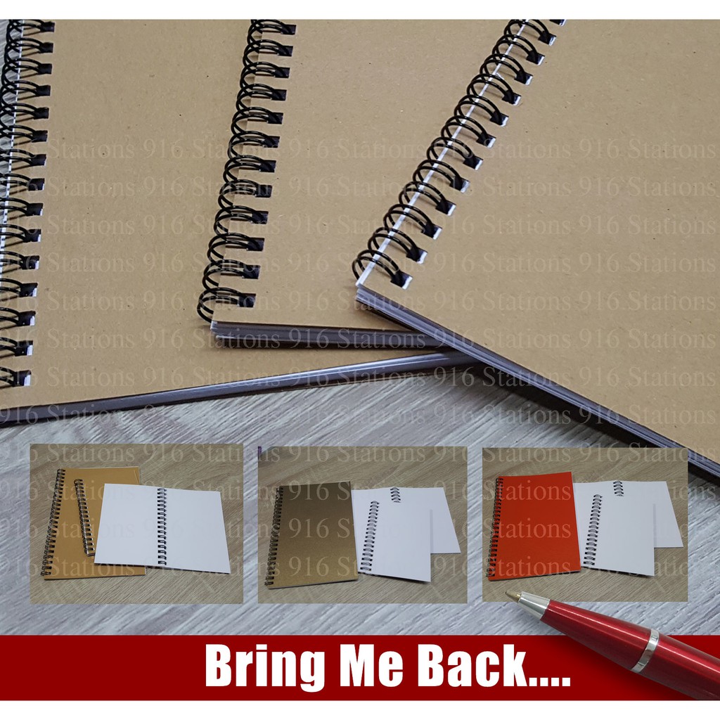 Wire-O Note Book 3 in 1 - Plain | Shopee Malaysia