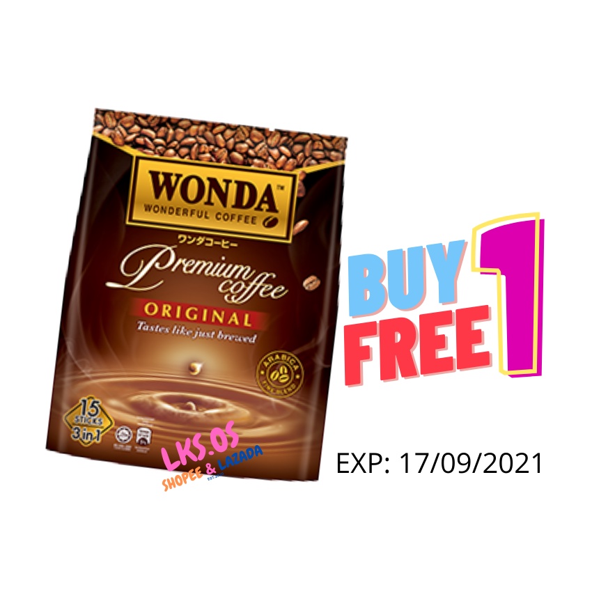 (BUY 1 FREE 1) Wonda 3-in-1 Premium Coffee Original | Shopee Malaysia