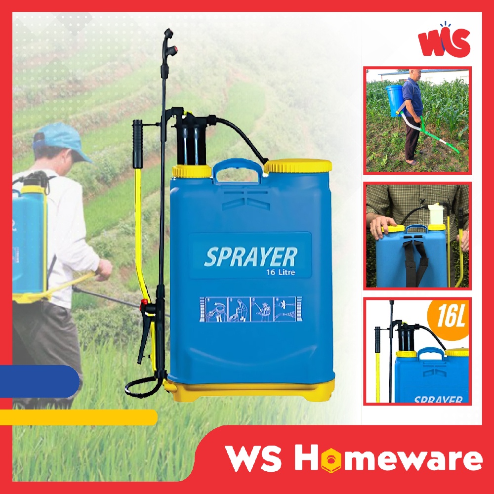 WS Knapsack Sprayer 16L Pressure Spot Sprayer Racun Pam Racun | Shopee ...