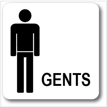 GENTS / MEN TOILET ACRYLIC SIGN BOARD 110X110MM | Shopee Malaysia