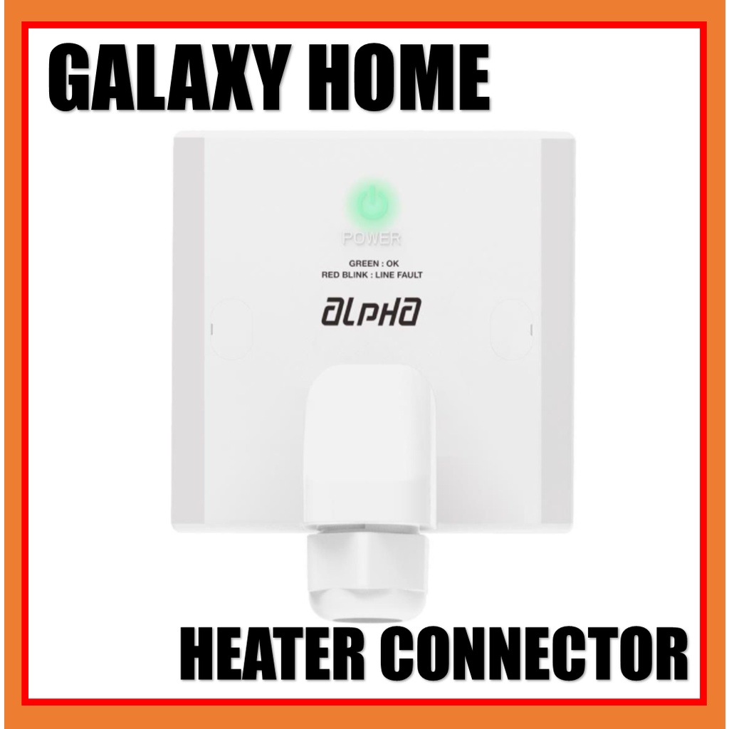 Alpha Splashproof Waterproof Water Heater Connector with Wire | Shopee ...