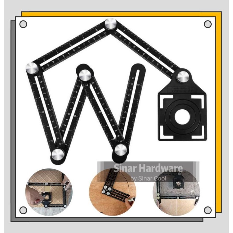 Adjustable 6 Multi Angle Ruler Foldable Ruler | Shopee Malaysia