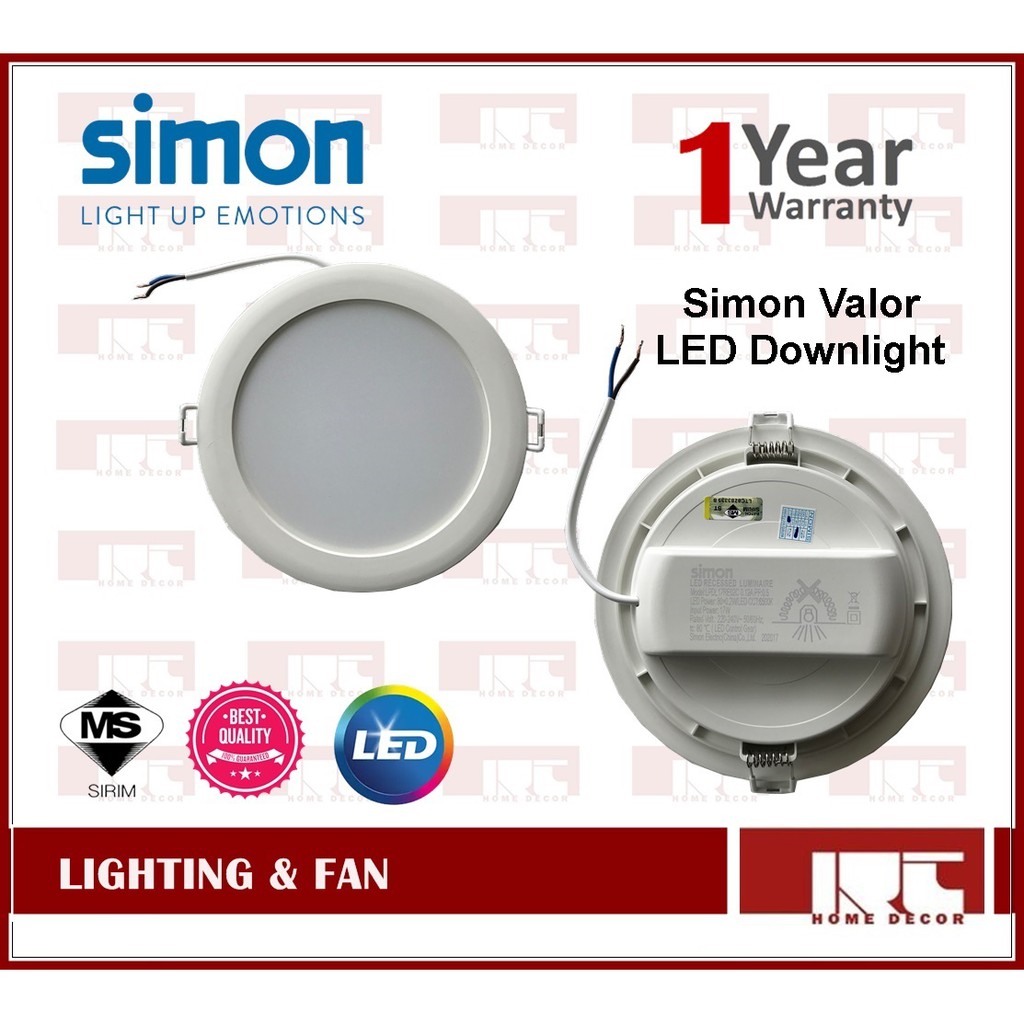 HIGH QUALITY SUPER EXTRA BRIGHT SIMON VALOR LED DOWNLIGHT 12W / 17W ...