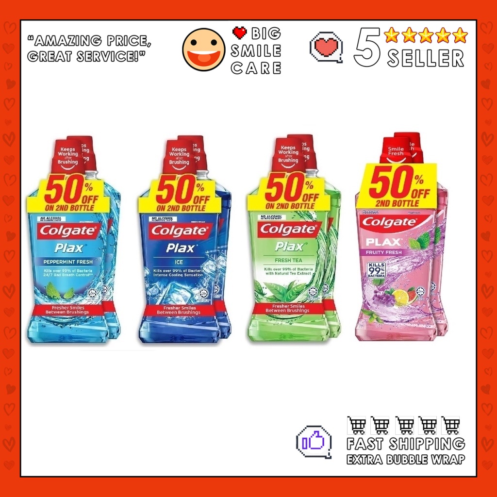 Colgate Plax Mouthwash Value Pack (750ml x 2) | Shopee Malaysia
