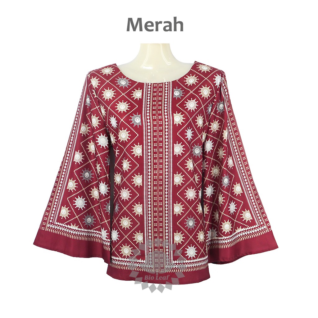 [Baju Raya 2021] Corak Flora Moden Muslimah Fashion Blouse Pakaian Raya ...