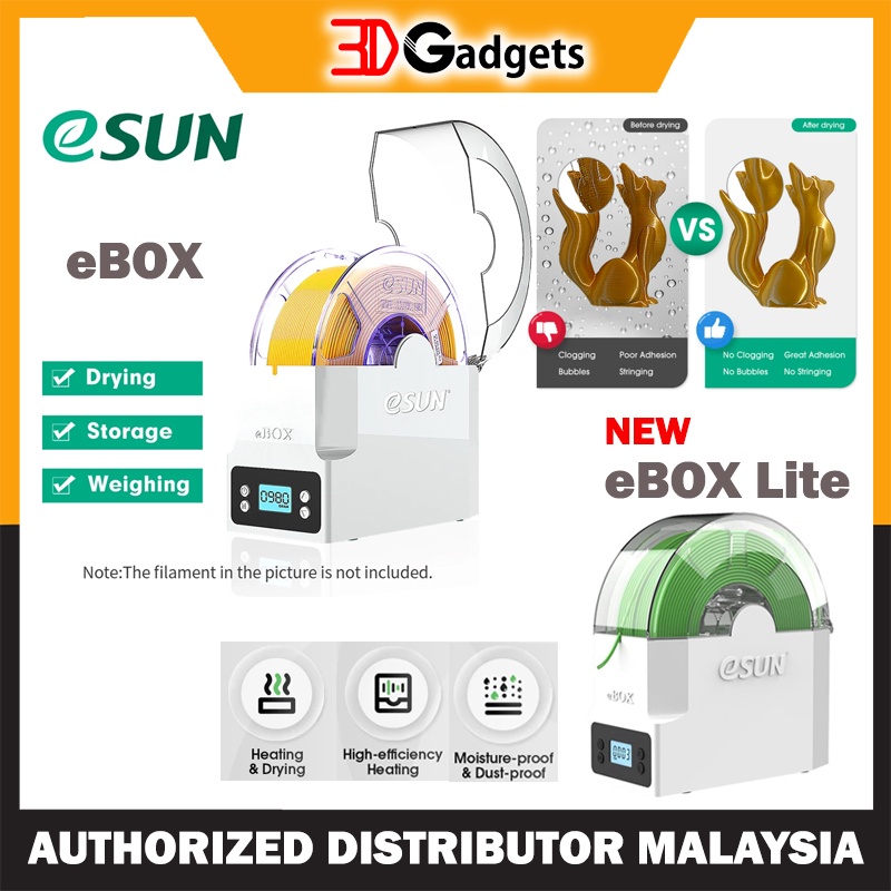 eSUN eBOX / eBOX Lite Filament DryBox, Storage & Holder for 3D Printer ...