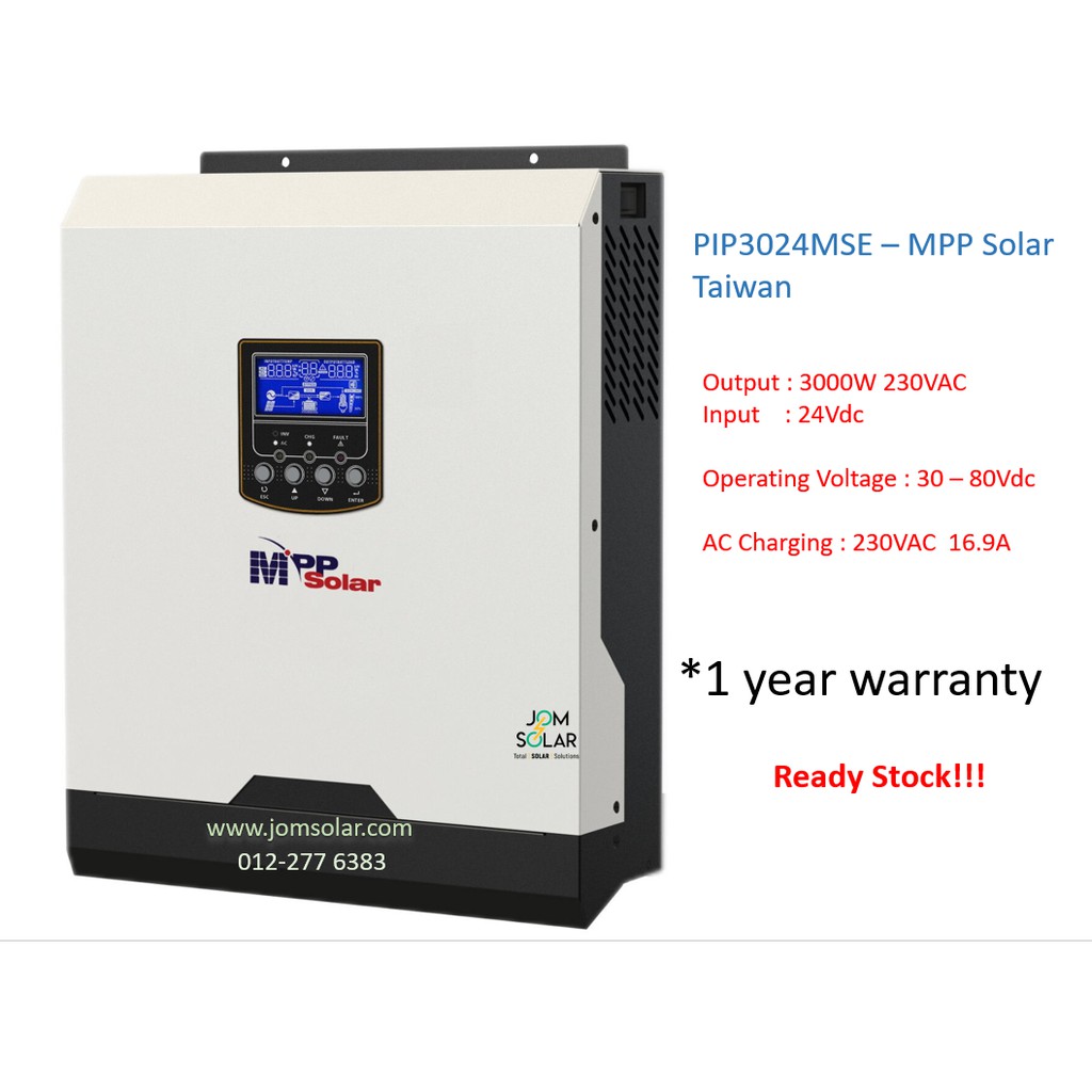 Taiwan 3000W 24V MPP Solar Hybrid Inverter with built-in MPPT SCC ...