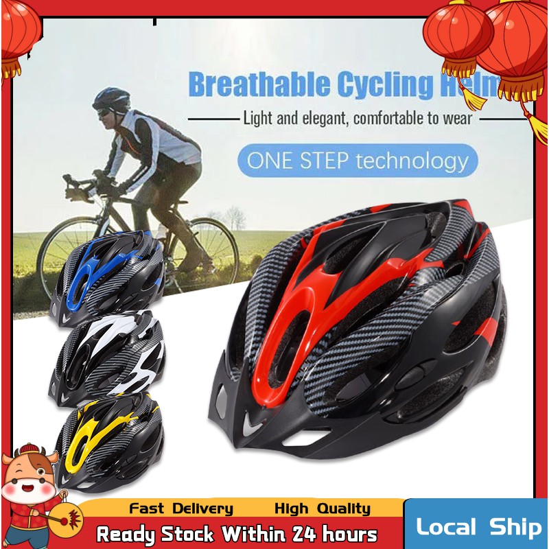 🚲Bicycle helmet mtb helmet Adult Cycling basikal Safety Head Protector ...