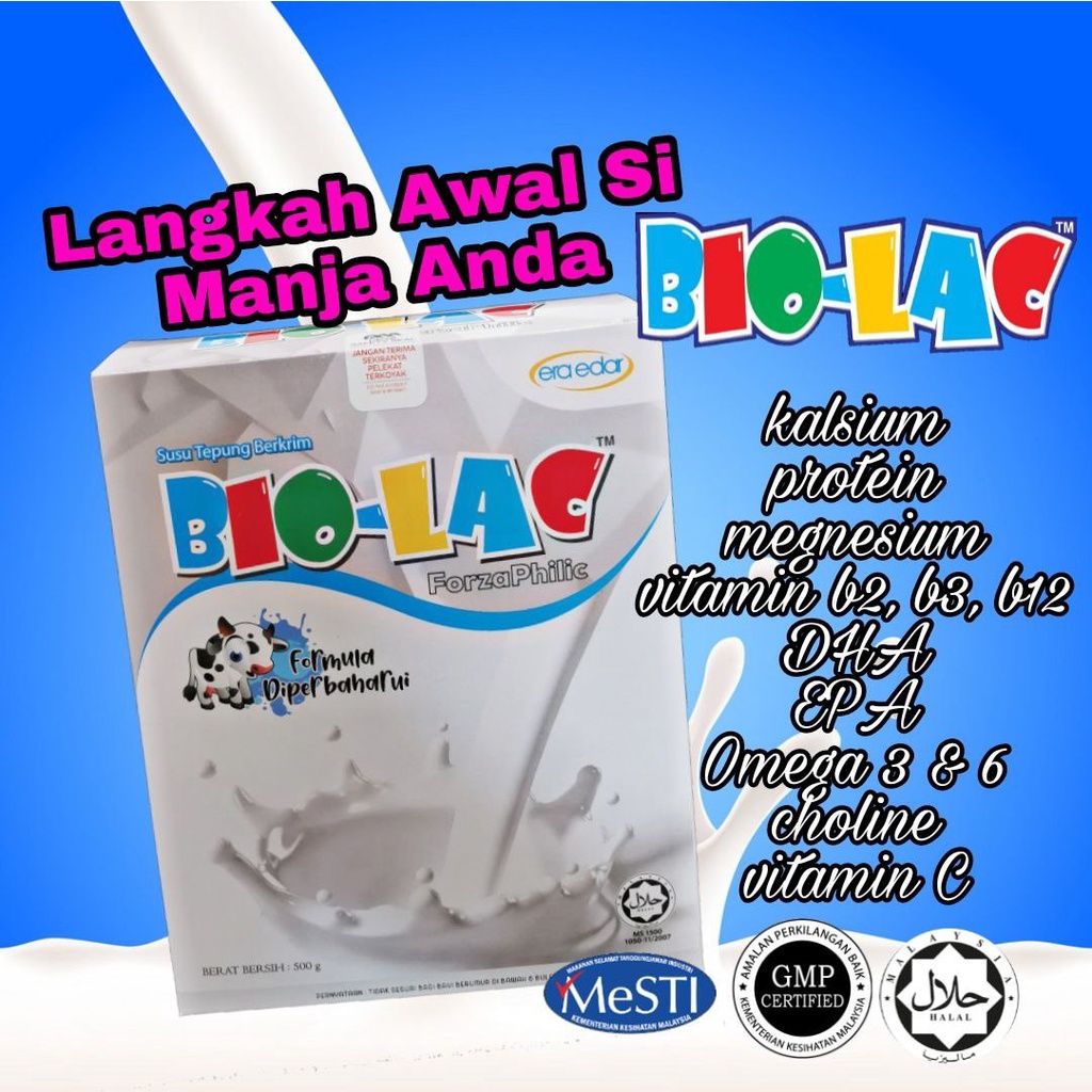 FREE VOUCHER SUSU BIOLAC (1karton) Susu Tepung Formula TAMBAH BERAT ...