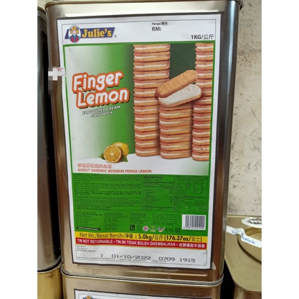 BISKUT TIMBANG: Finger Lemon Puff (HARGA BORONG/READY STOCK) | Shopee ...
