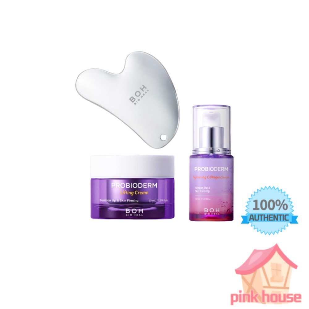 [Bio Heal Boh] Probioderm Lifting Cream + Collagen Serum + Gua sha Set ...