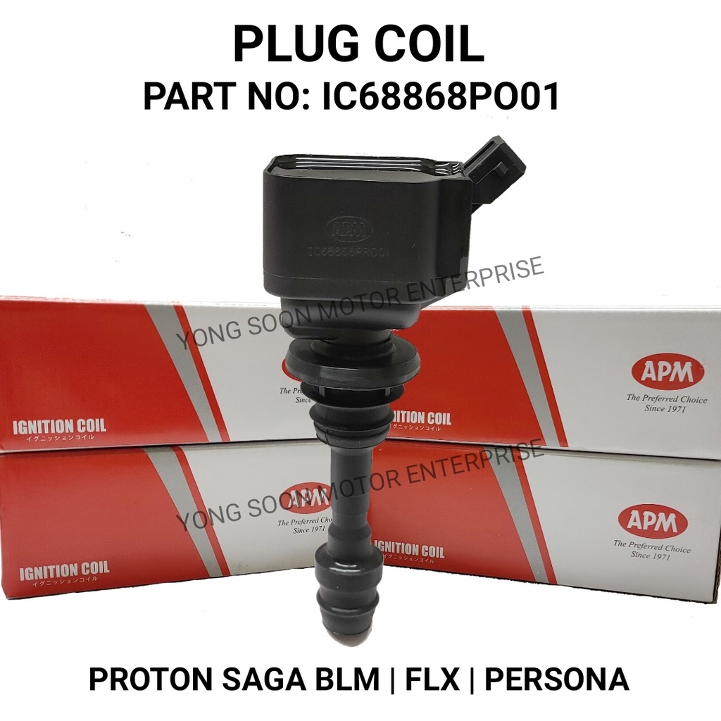 100% ORIGINAL APM PLUG COIL IC68868PRO01 PROTON SAGA BLM, FLX, PERSONA ...