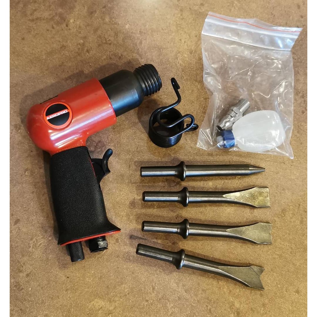 Aeropro AP27621R Air Hammer c/w 4pcs 102mm Chisels ID33315 | Shopee ...