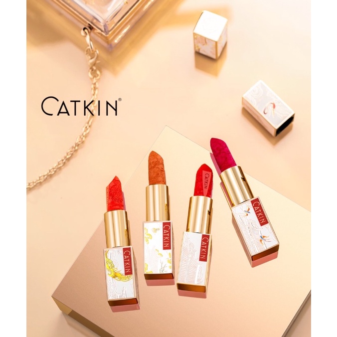 CATKIN Dreamworld Carving Lipstick, Waterproof Long Lasting Satin ...